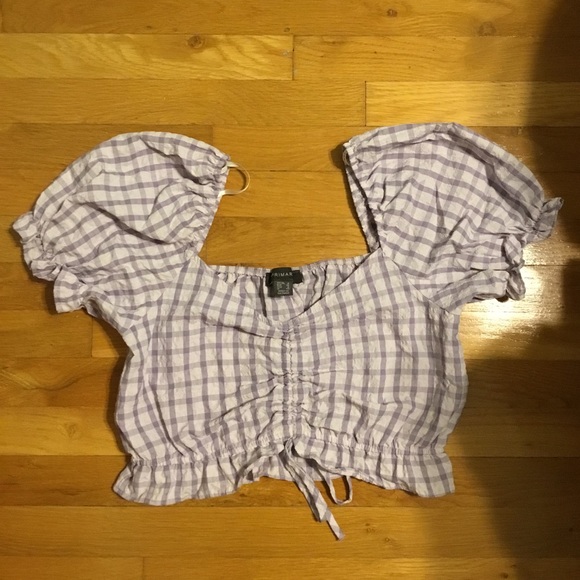 Primark | Tops | Primark Gingham Clinch Front Crop Top | Poshmark